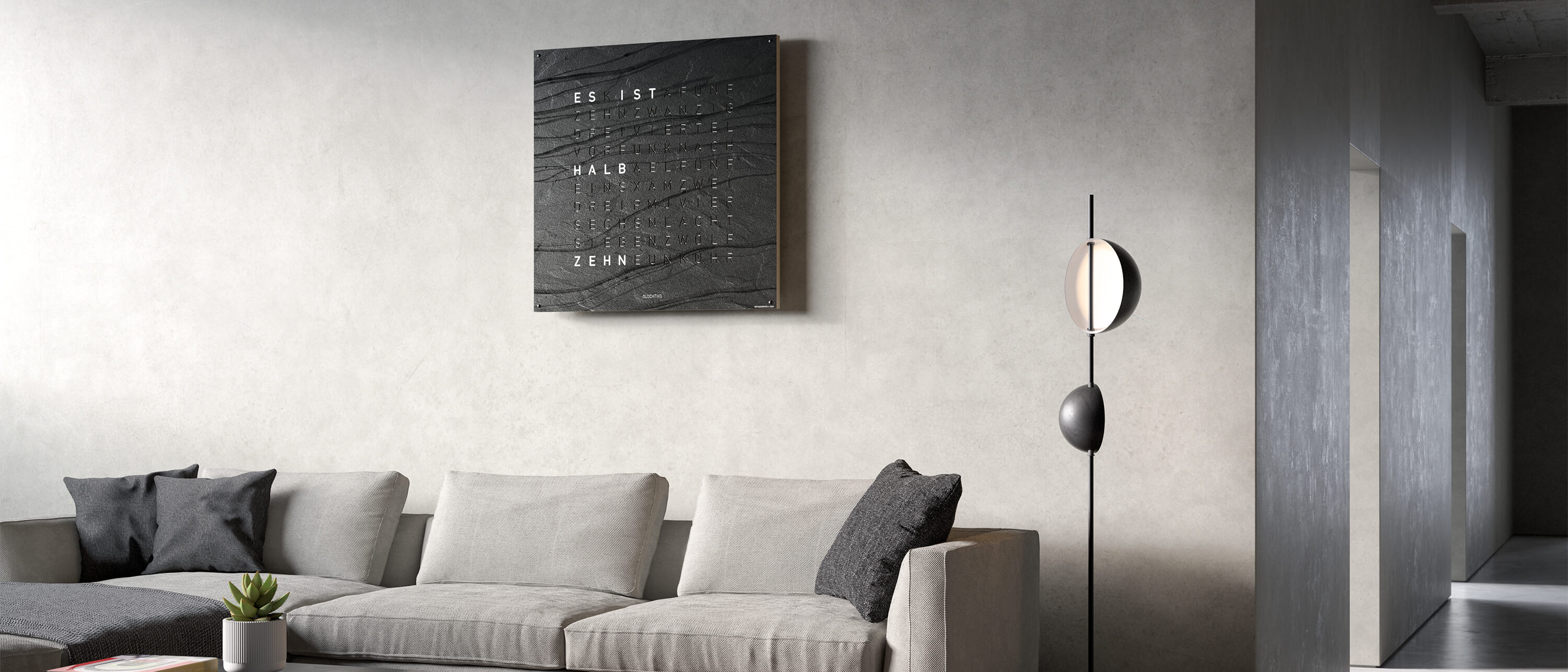 QLOCKTWO EARTH word clock - most personal time display | QLOCKTWO